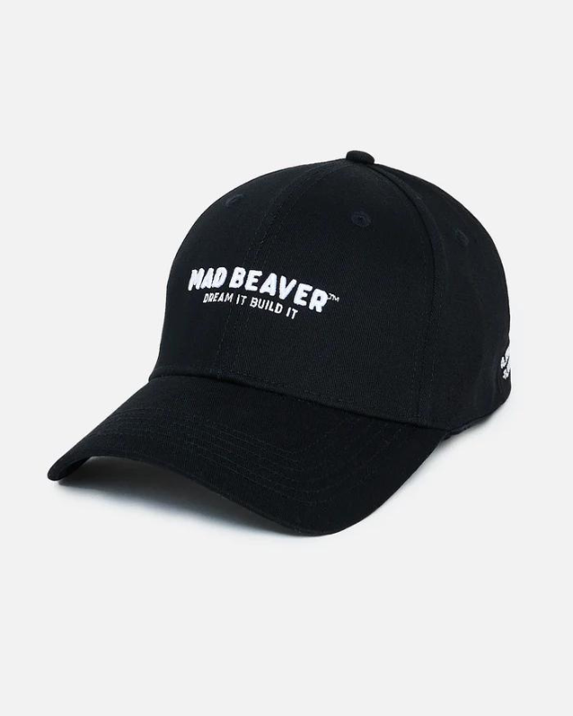 MAD BEAVER ESSENTIALS BLACK BASEBALL CAP UNI